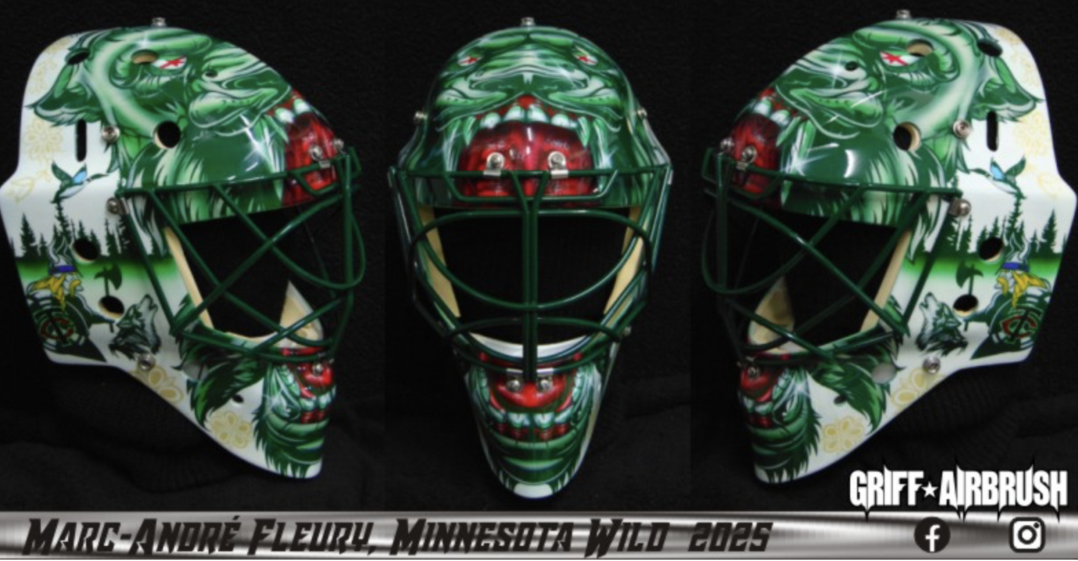 Airbrush artist unveils Marc-Andre Fleury's mask designs for final season in NHL - Sportsnet.ca